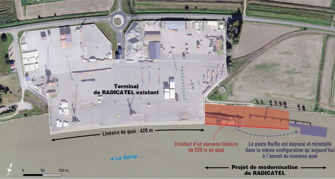 Haropa lance une concertation publique sur l’extension du terminal de Radicatel - Ports et corridors